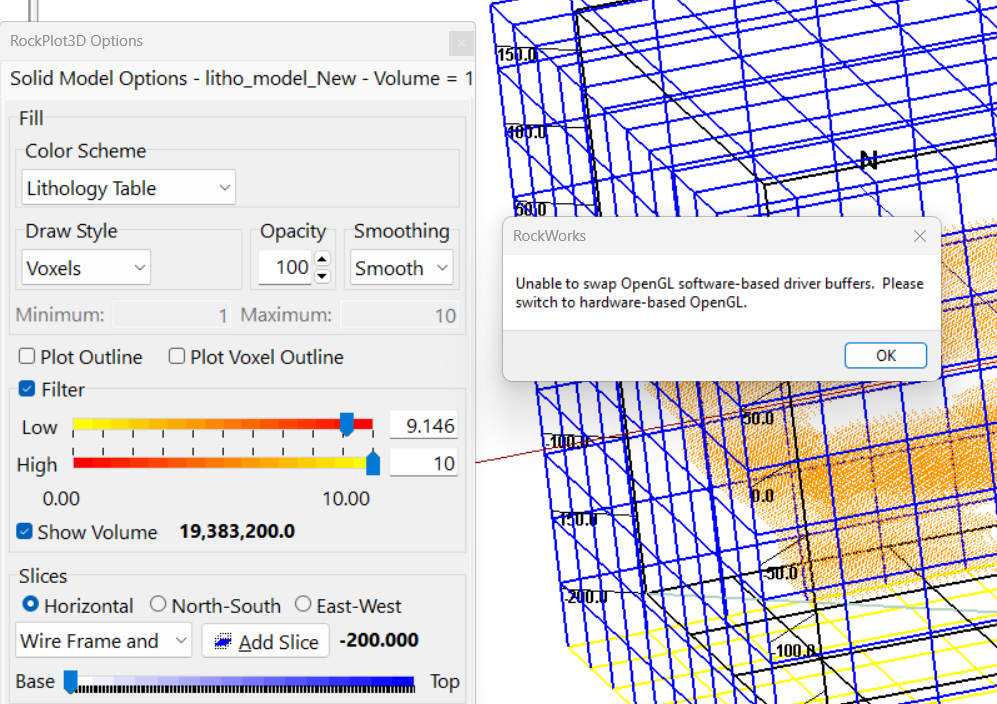 Error message regarding OpenGL Driver buffers. - RockWorks Error Messages - RockWare Support Forum